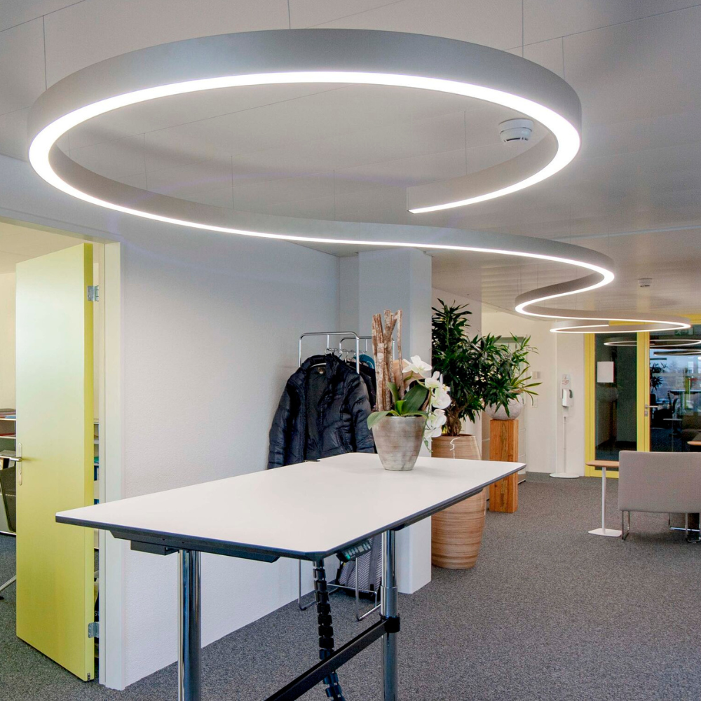 Modern Manufacturer Customized Aluminum Arc Profile Suspended LED ...
